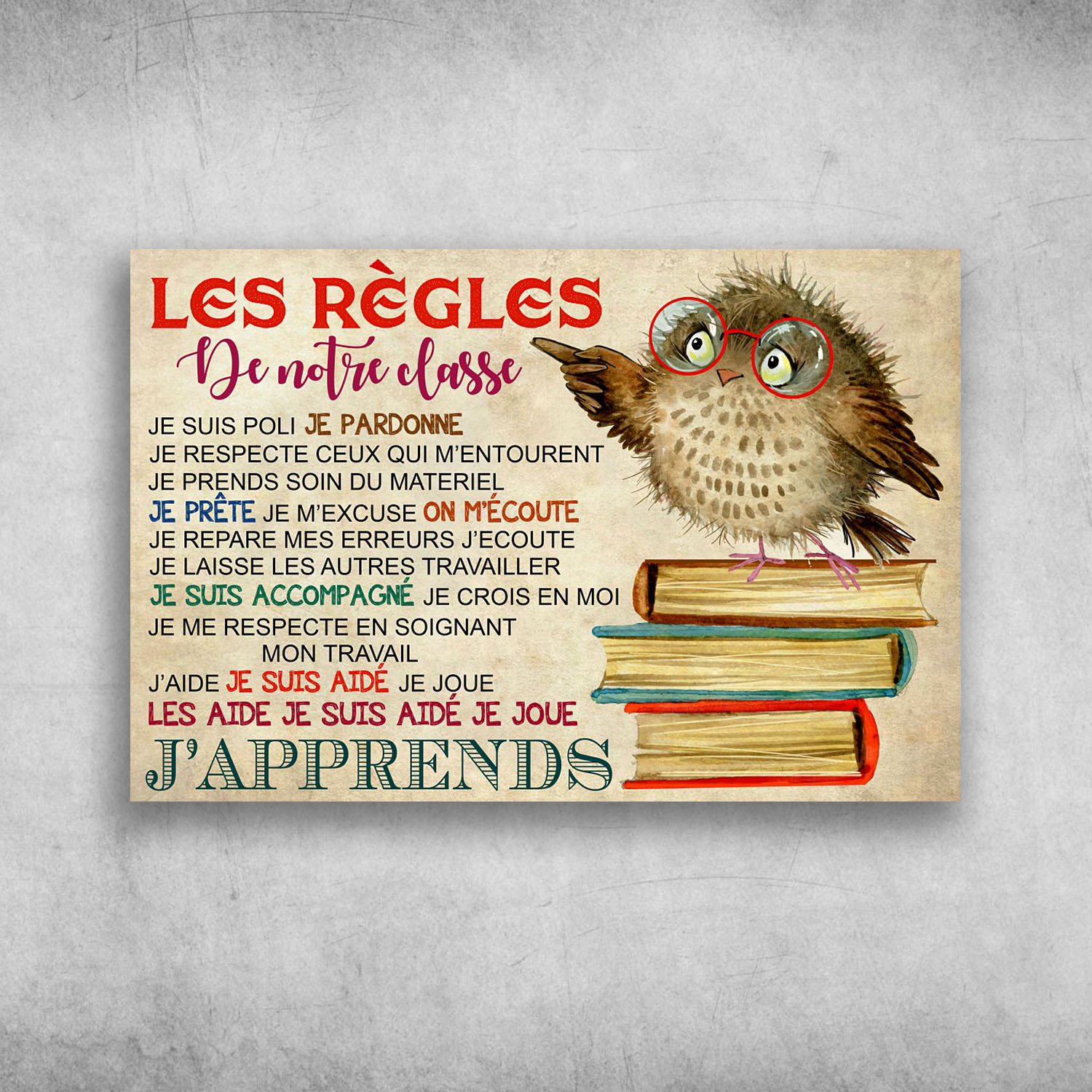 Les Règles De Notre Classe Je Suis Poli Je Pardonne - FridayStuff