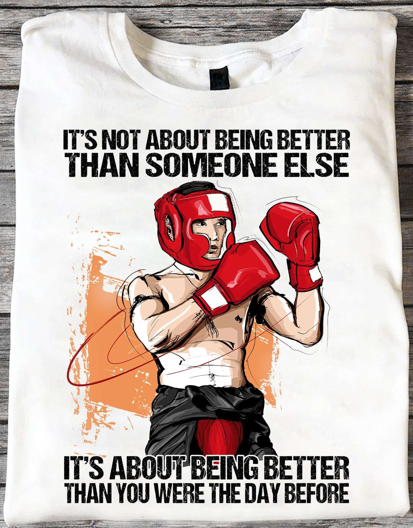 It's not about being better than someone else it's about being better ...