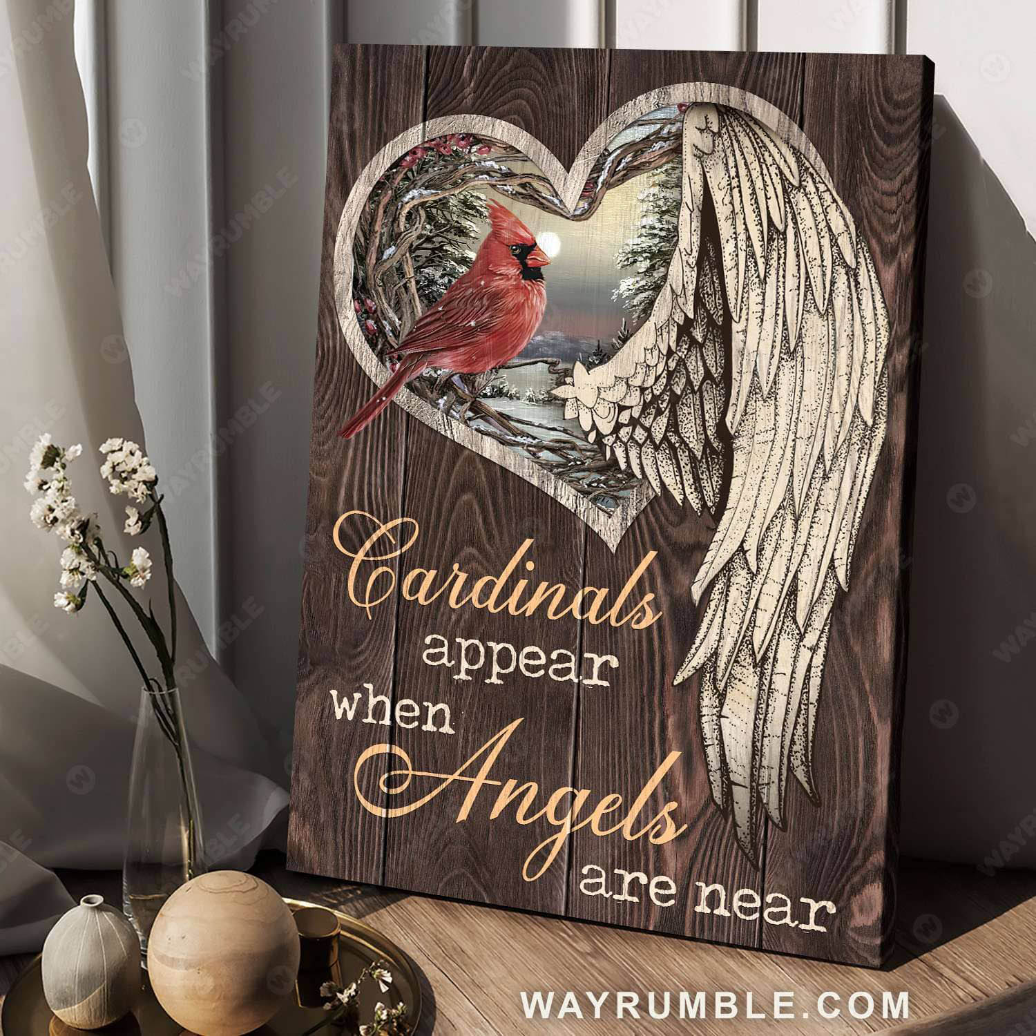 Cardinals Appear, When Angels Are Near, Cardinal Bird - FridayStuff