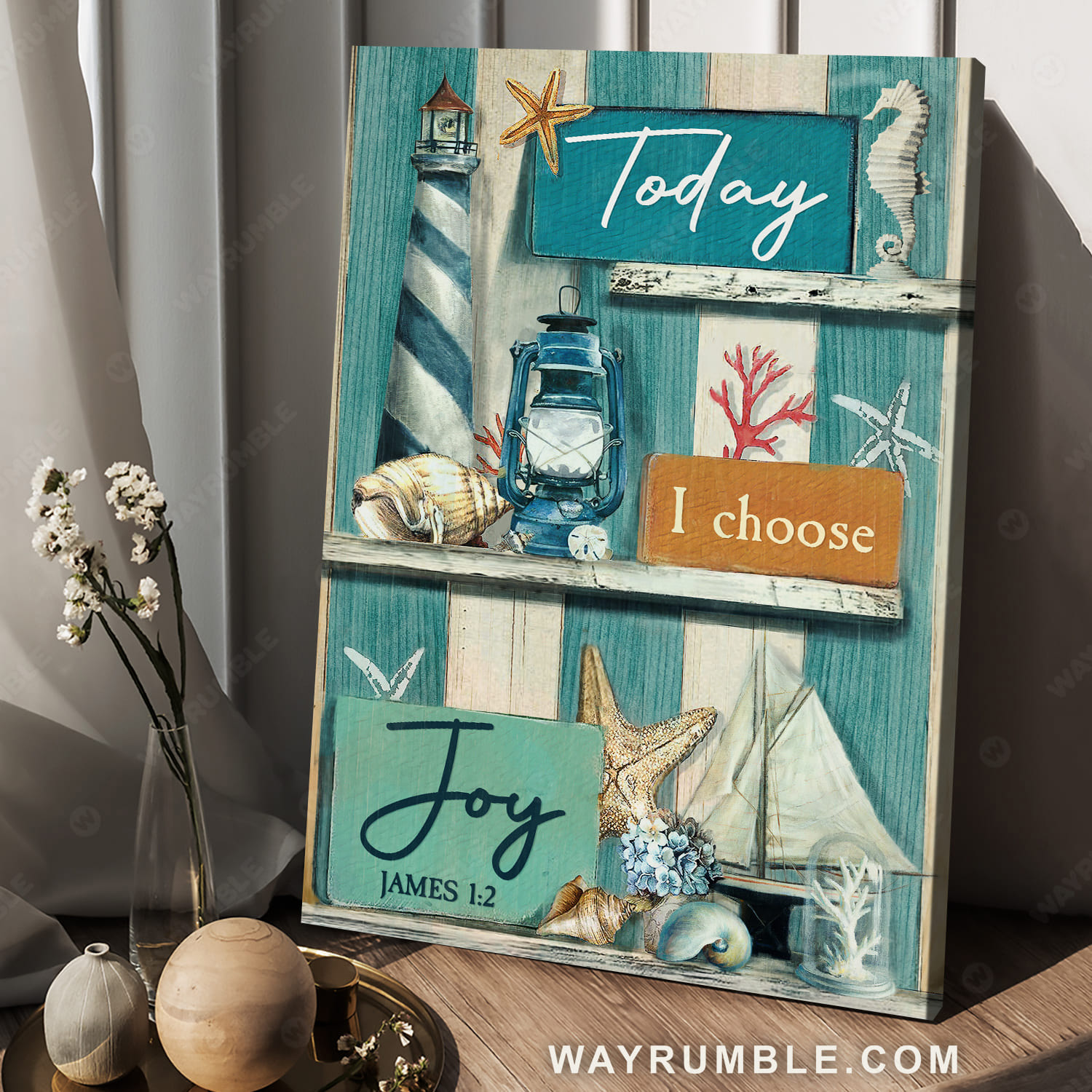 Today I Choose Joy, Poster Decor, Sailor Gift - FridayStuff