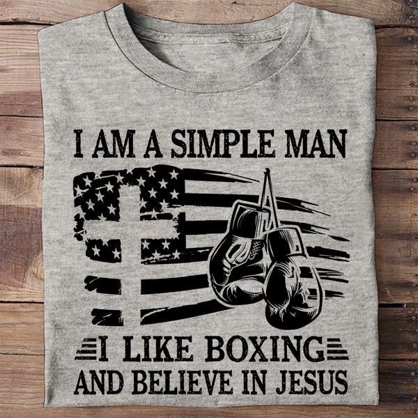 I am a simple man I like boxing and believe in Jesus Christian cross ...