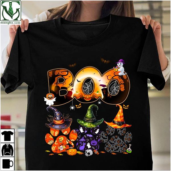 boo paw print pet lover Halloween - FridayStuff