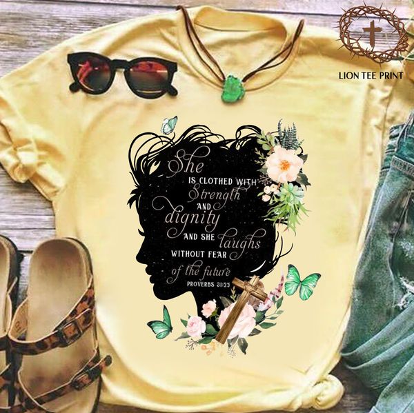 she is clothed with strength and dignity and she laughs without fear of ...