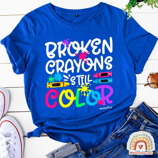 broken crayons still color mental health awareness - FridayStuff