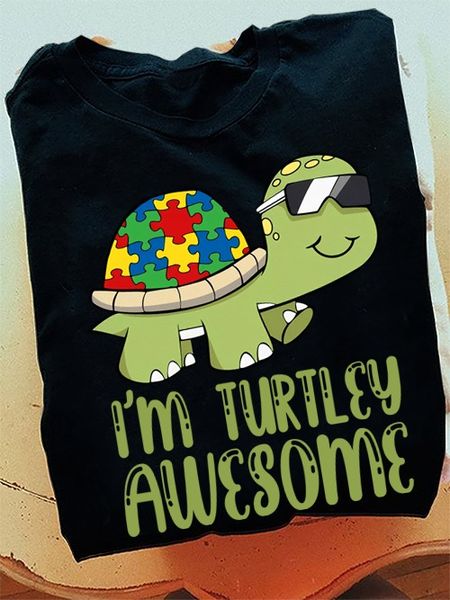 i'm turtelly awesome turtle autism awareness - FridayStuff