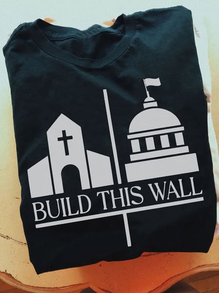 Build This Wall white house with church - FridayStuff